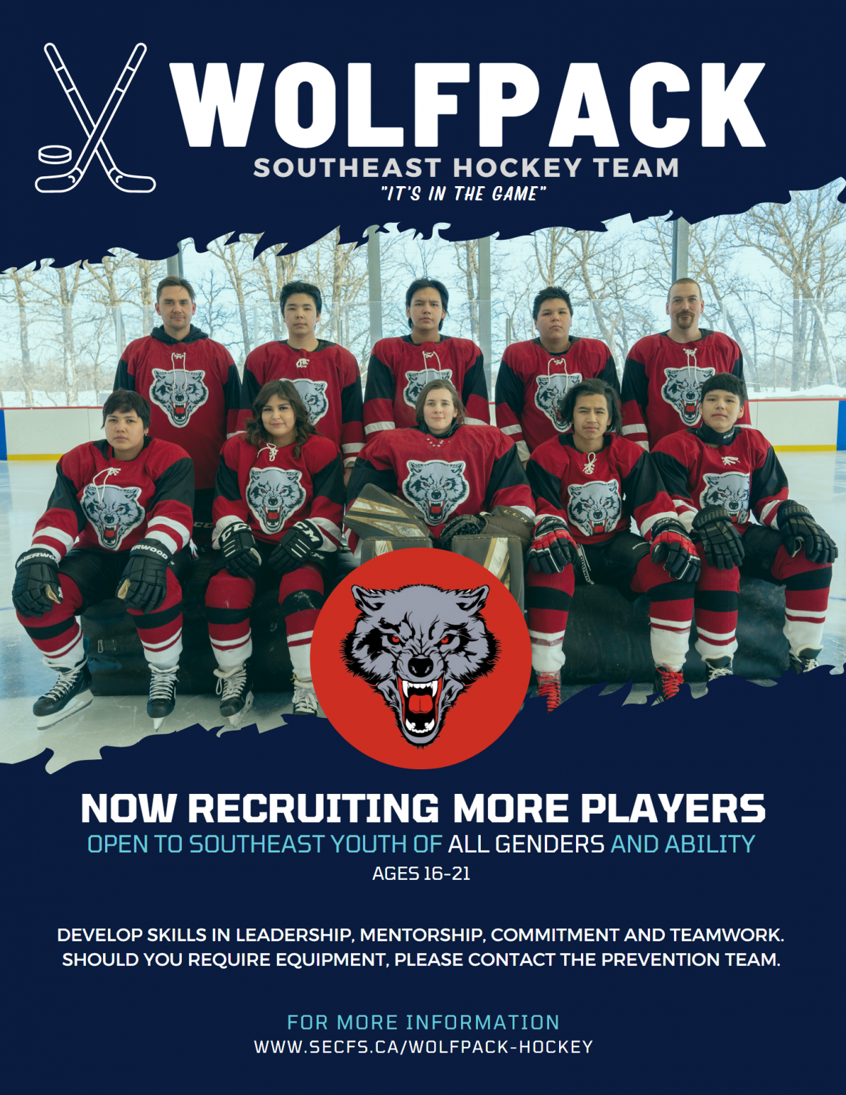 Wolfpack Hockey | Southeast Child & Family Services